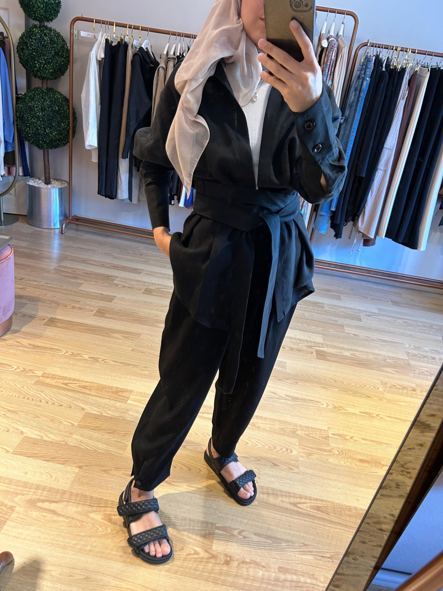 Shalvar Pantalon Siyah Rengi - R VISION