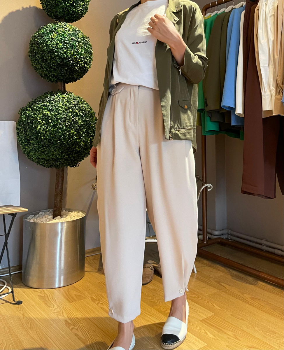 Shalvar Pantalon Taş Rengi - R VISION