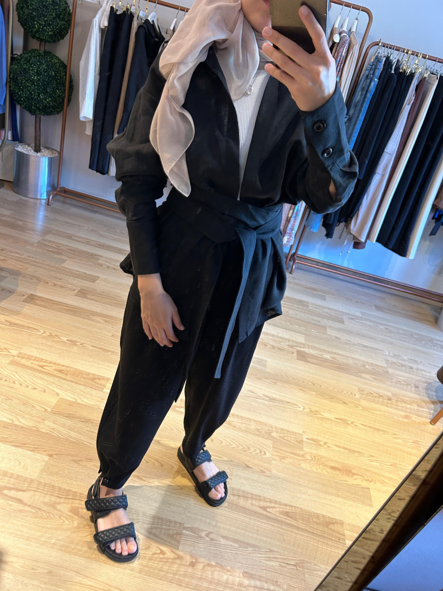 Shalvar Pantalon Siyah Rengi - R VISION